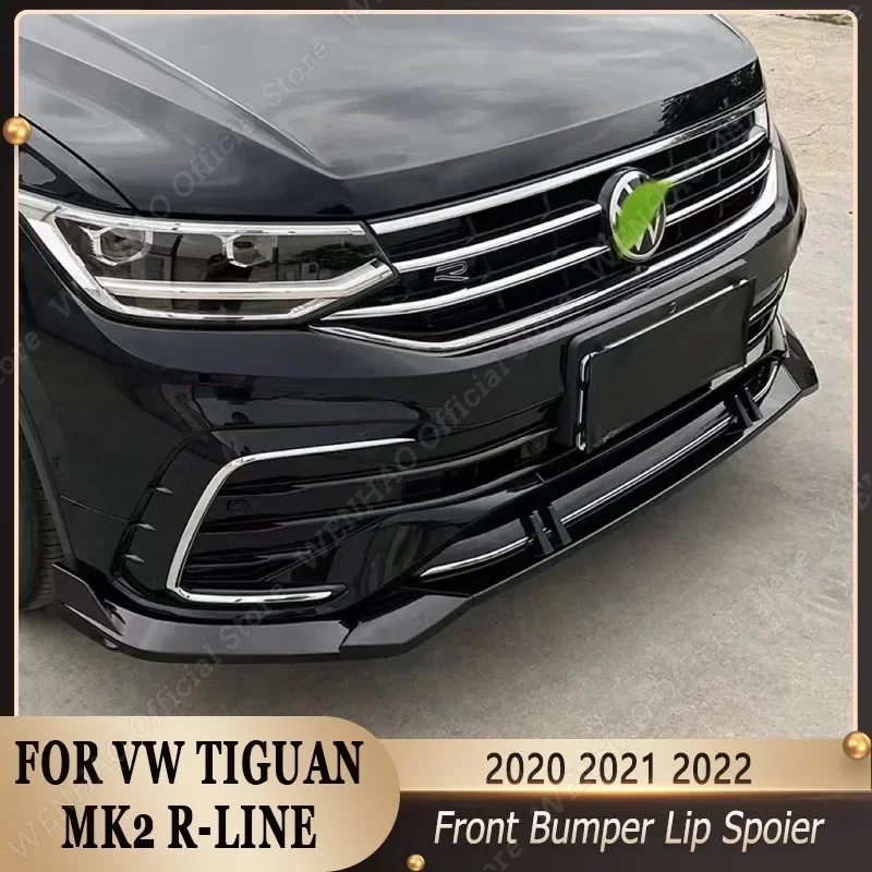 For-Volkswagen-VW-Tiguan-MK2-Car-Front-Bumper-Lip-Spoiler-Bumper-Canard ...