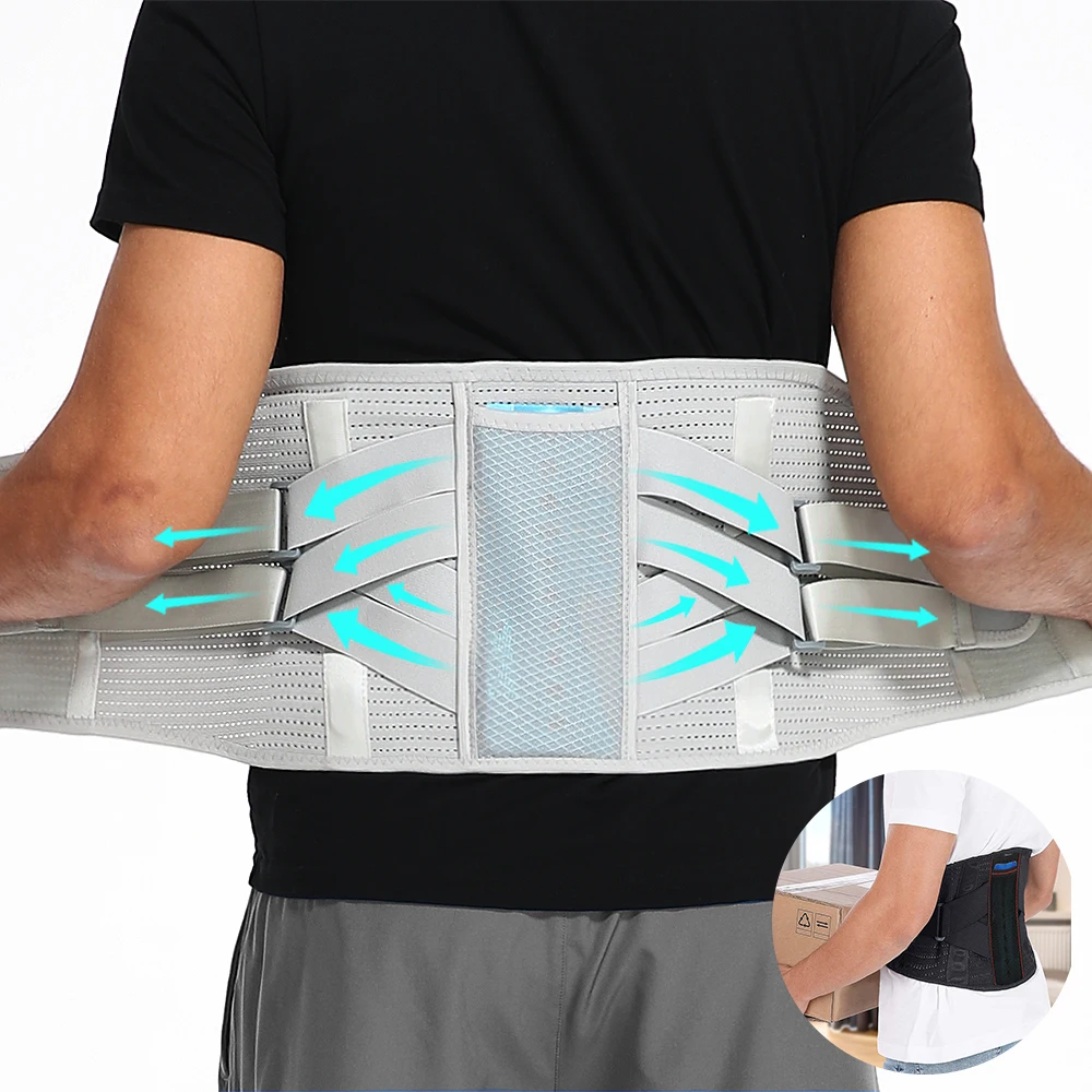 Back Brace Lumbar Sports Safety Breathable Waist Support Belt for Lower ...