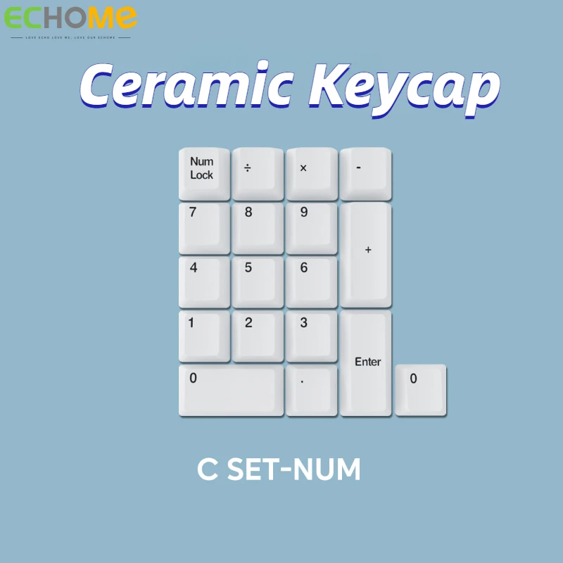 ECHOME-Ceramic-Keycap-Smooth-Glaze-Evenly-Translucent-Original-Key-Caps ...