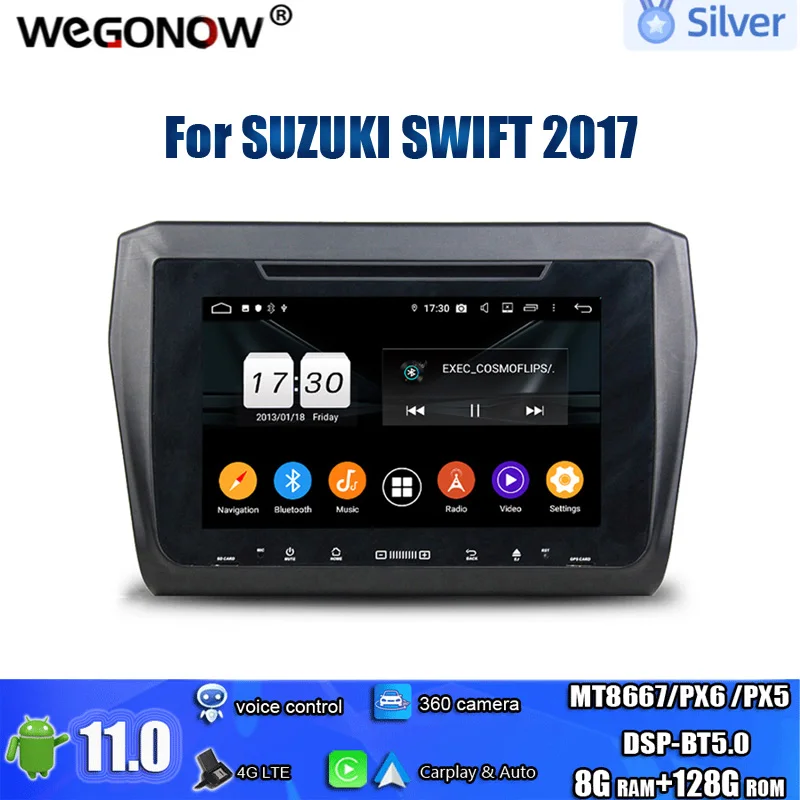 DSP Android 11.0 8 Core 8GB RAM +128GB ROM Car DVD Player GPS navi Map ...