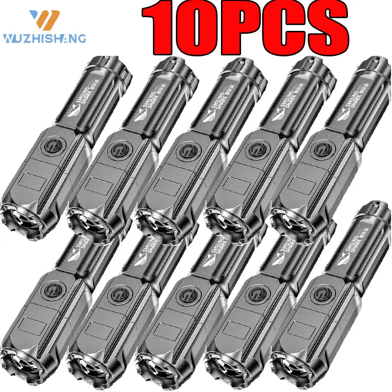 Xhe60 Strong Light Portable Flashlighthigh-power Usb Rechargeable Zoom ...