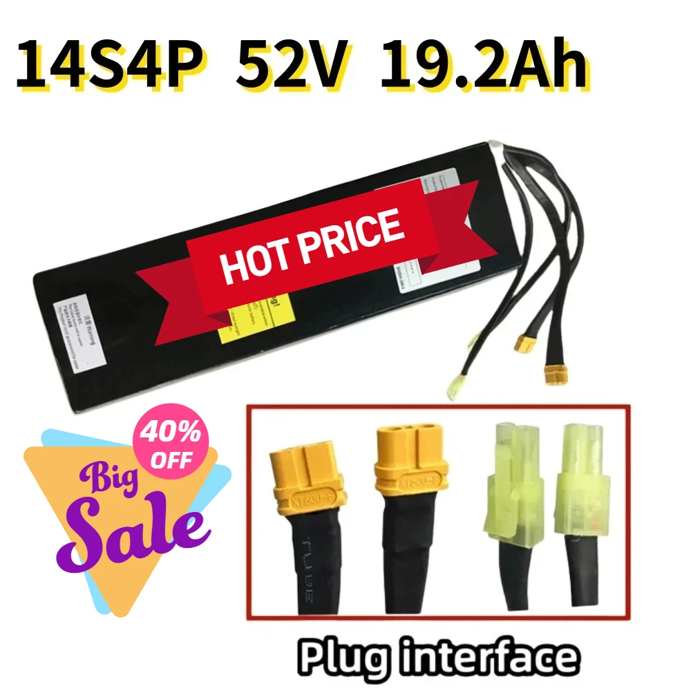 Batterie Li-ion 14S4P 21700 52V 19,2ah, double Port, charge rapide ...