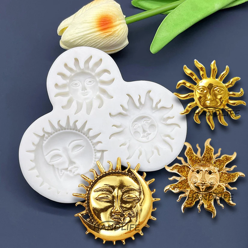 Sun Face Silicone Sugarcraft Mold Fondant Cake Decorating Tools Cupcake ...