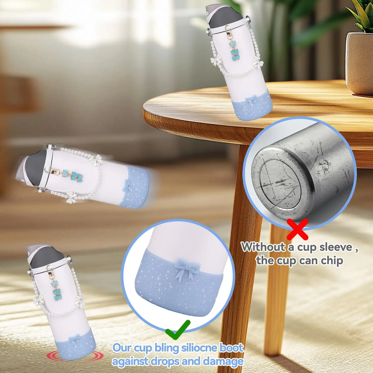 Water Bottle Accessories Set for Owala FreeSip 24oz、32 oz– Includes ...
