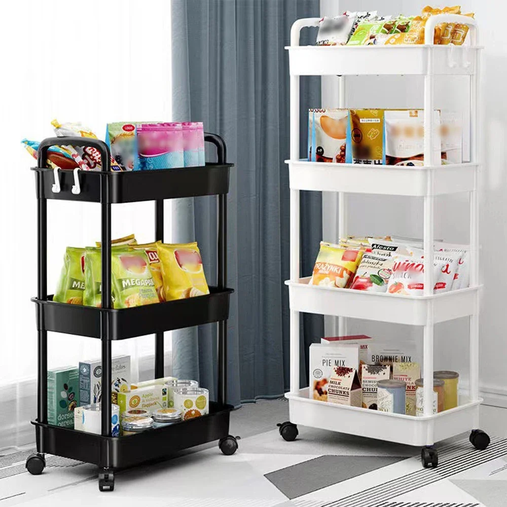 Household Cart Floor Storage Rack, Multi-Functional Kitchen Storage ...