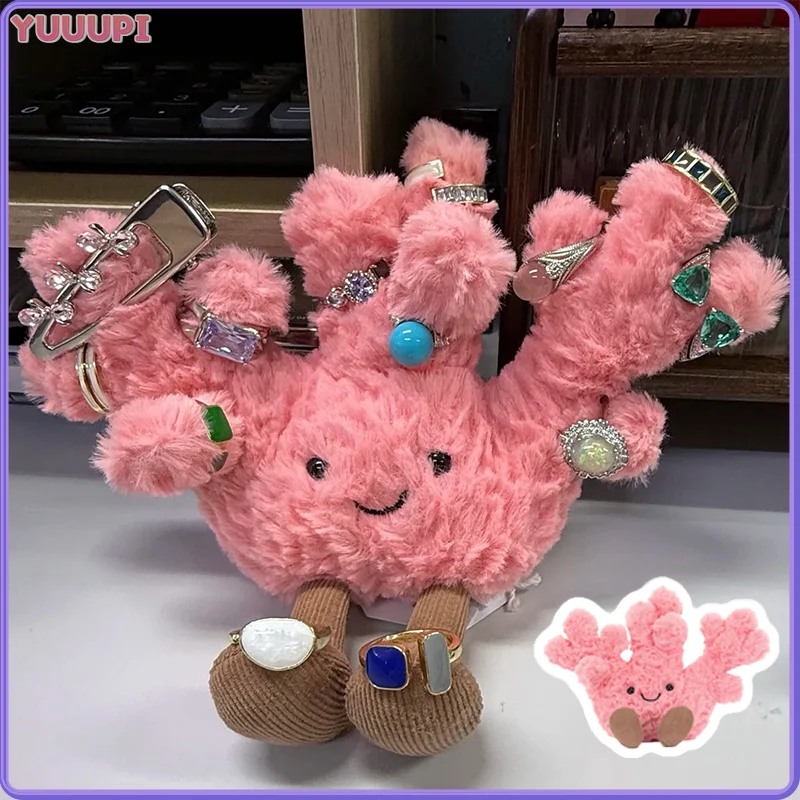 Cute Design Coral Plush Toys Mascot Super Soft Cartoon Dolls Fan ...