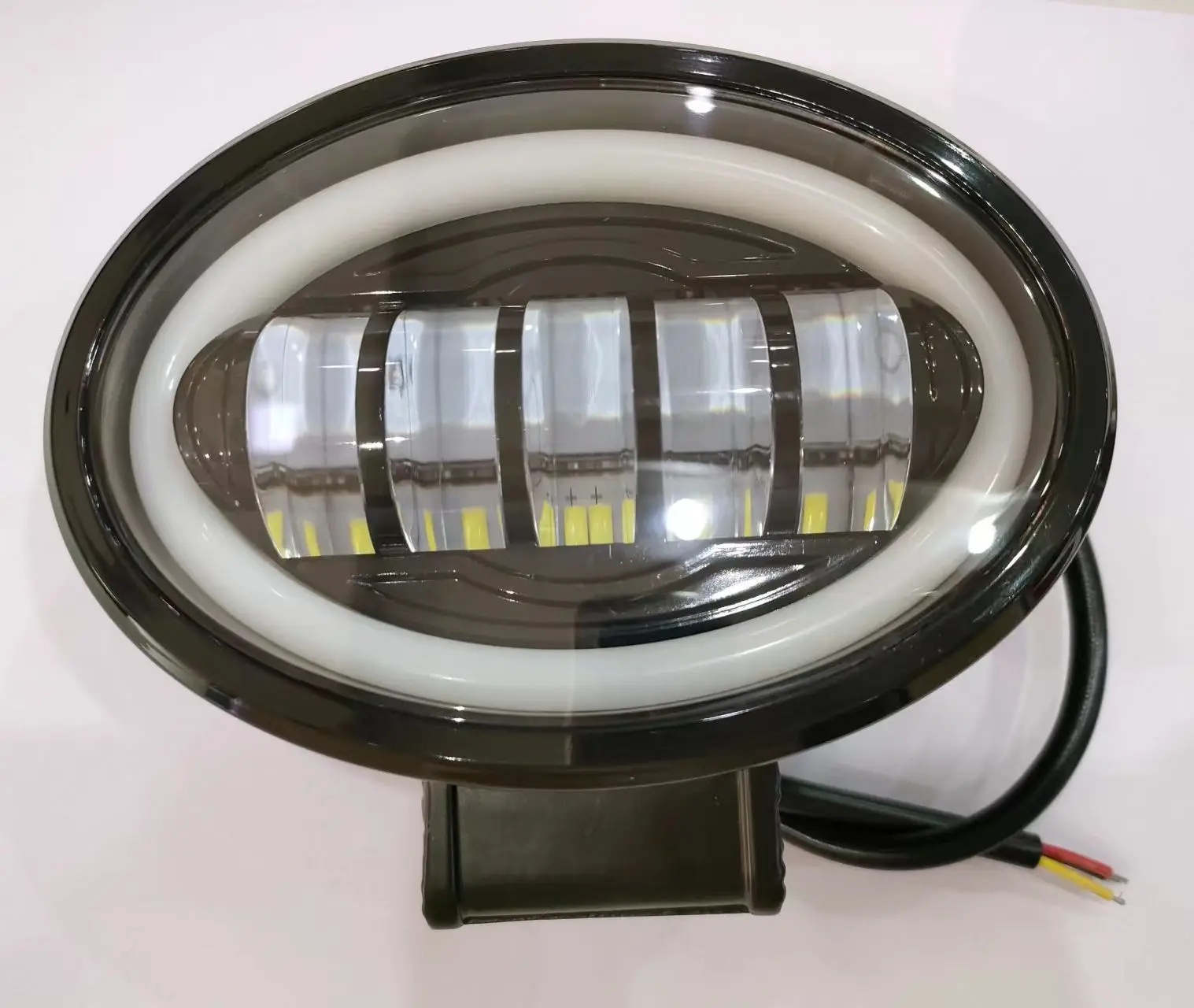 50W oval Car LED Work Light Bar Waterproof High Brightness White ...