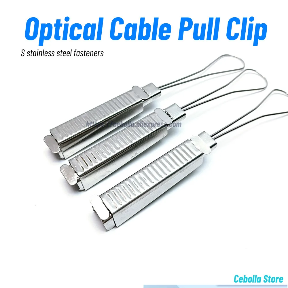 Fiber Clamp FTTHS Stainless Steel Fasteners, Drop Cable Wire and ...