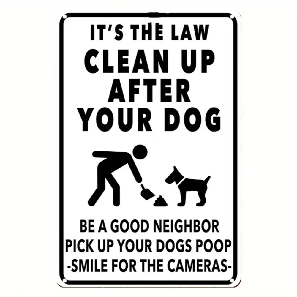 Clean Up Sign: The Perfect Outdoor & Indoor Solution for Pet Owners and ...