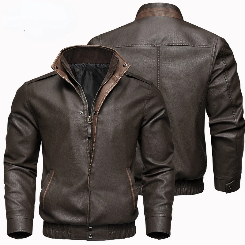 2024-New-Spring-Autumn-Men-s-Vintage-Leather-Jacket-Business-Casual ...