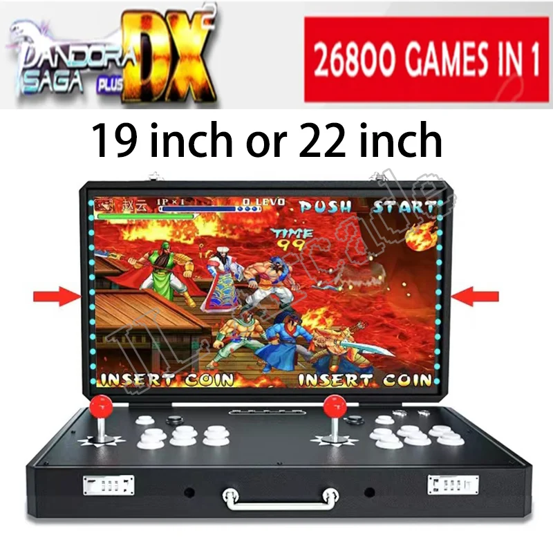 19-Inch-2-players-Console-Folding-Portable-Arcade-Console-Pandora-DX ...