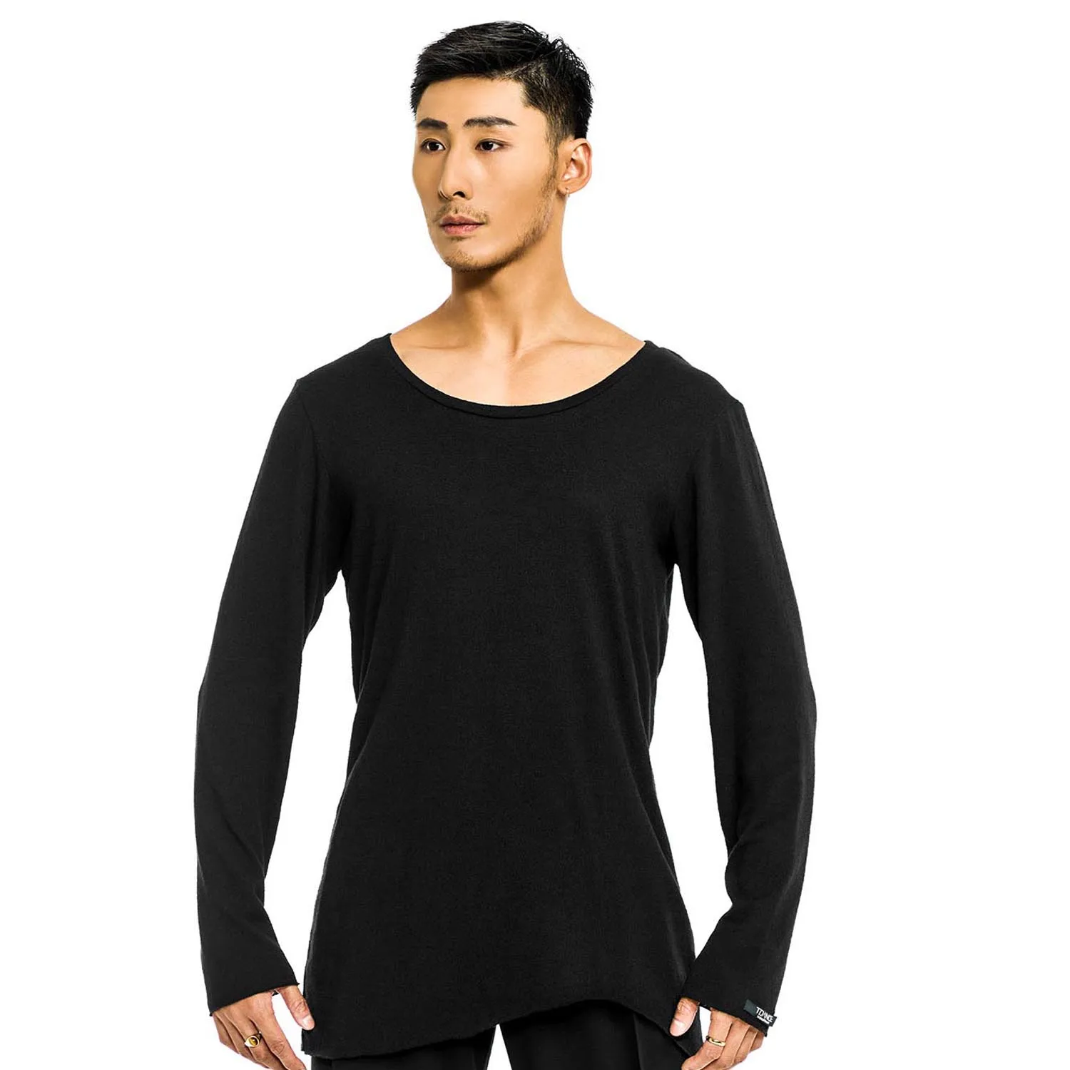 New-Professional-Round-Neck-Long-Sleeved-Latin-Dance-Training-Suit ...