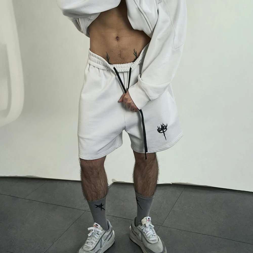 Men's Shorts Fashion Trend Drawstring Sweatpants Male Printed Loose ...