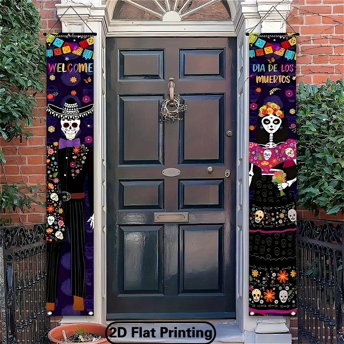 Decoración de fiesta mexicana plana 2D del Día de los Muertos - Juego ...
