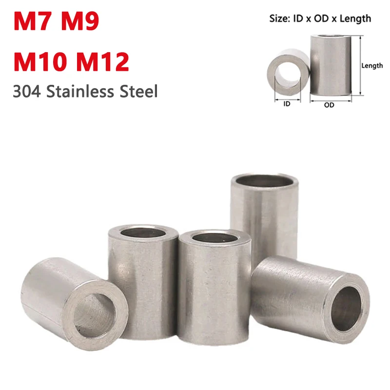 M7-M9-M10-M12-304-Stainless-Steel-Bushing-Washer-Round-Hollow ...