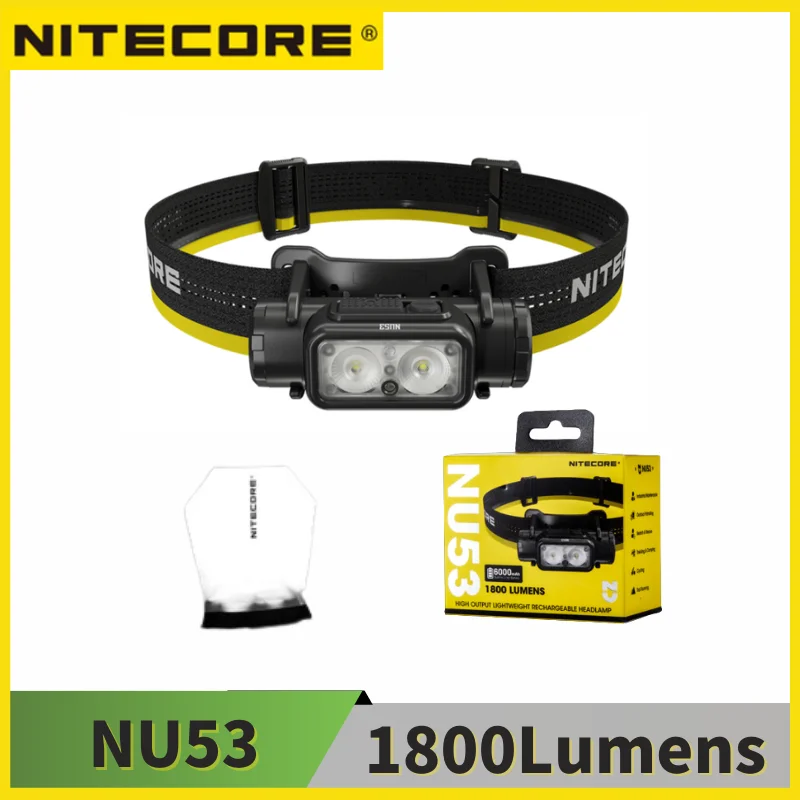 NITECORE-NU53-Rechargeable-Headlamp-1800Lumens-8-x-NiteLab-UHE-LEDs ...