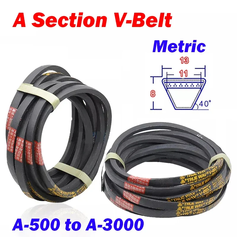 1Pcs A Section V-Belt Metric Triangle Transmission Belts for Car/Lawn ...