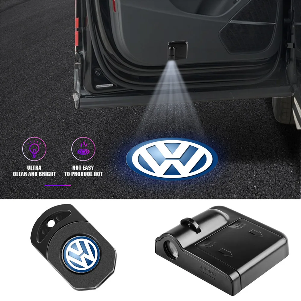 Car-Led-Lights-Logo-Universal-Wireless-Welcome-Light-For-VW-Volkswagen ...