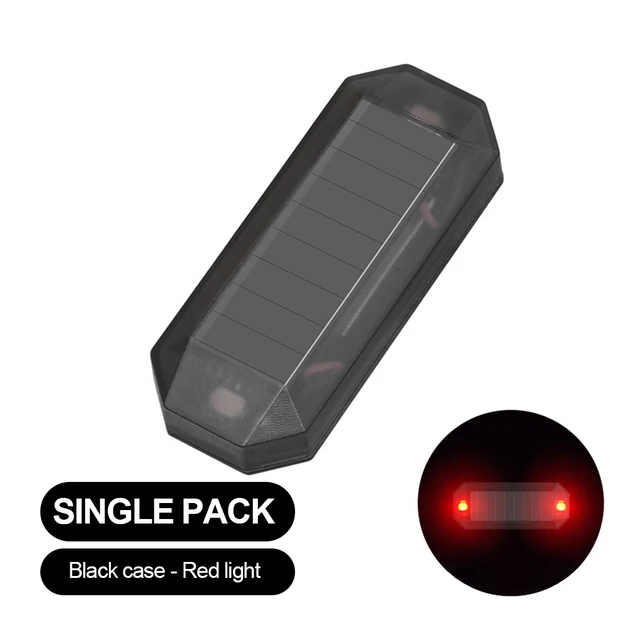 Anti-Theft Alarm LED Light for Car Motorcycles Solar Power in-Night ...
