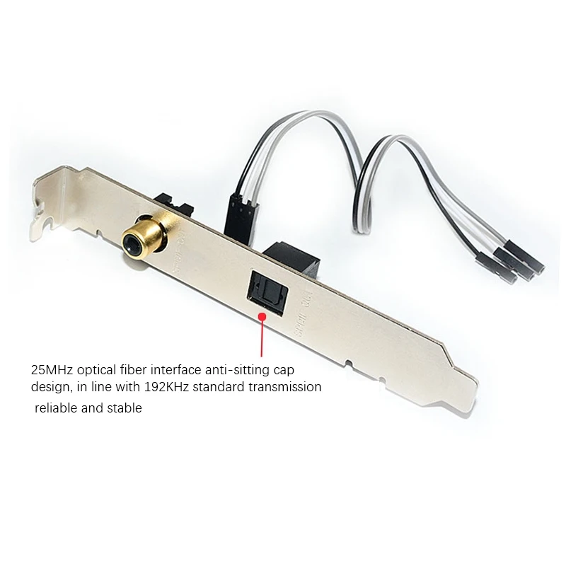 24Bit-192Khz-Daughter-Card-SPDIF-Optical-and-RCA-Out-Plate-Cable ...