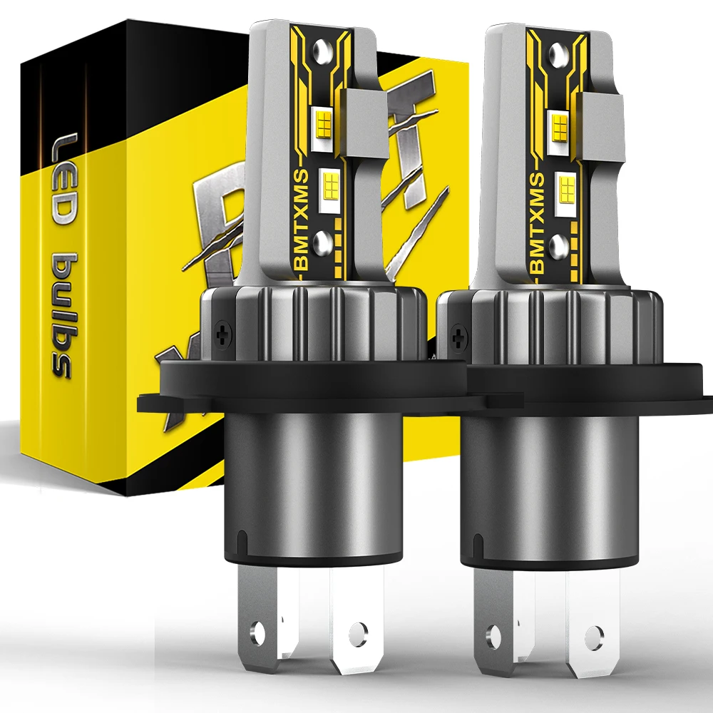 BMTxms-Pair-H4-9003-HB2-LED-Headlight-Super-Bright-100W-12V-6500K-20000LM-Car-Motorcycle ...