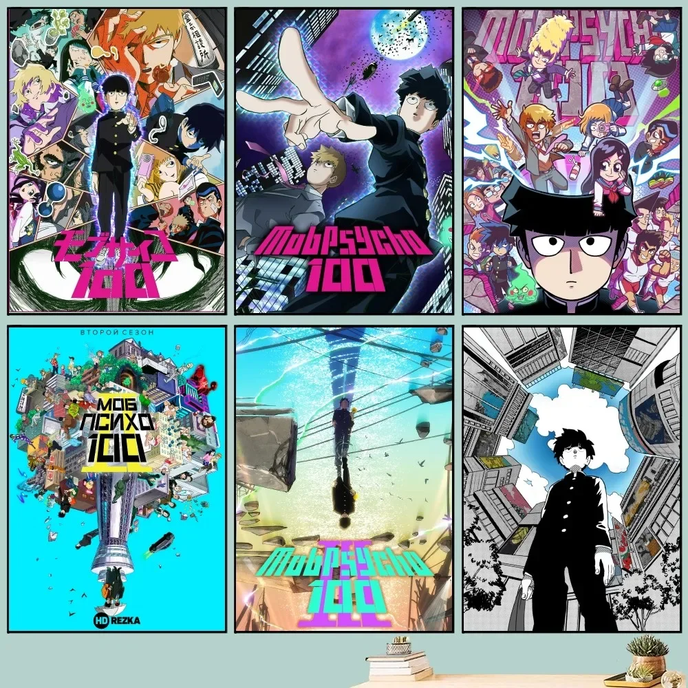 Anime-Mob-Psycho-100-Movie-Poster-DIY-Vintage-Movie-Poster-Wall-Art ...