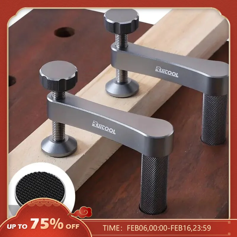 2pcs-Bench-Dog-Clamp-with-Non-Slip-Pad-3-4-19mm-Hold-Down-Clamp ...