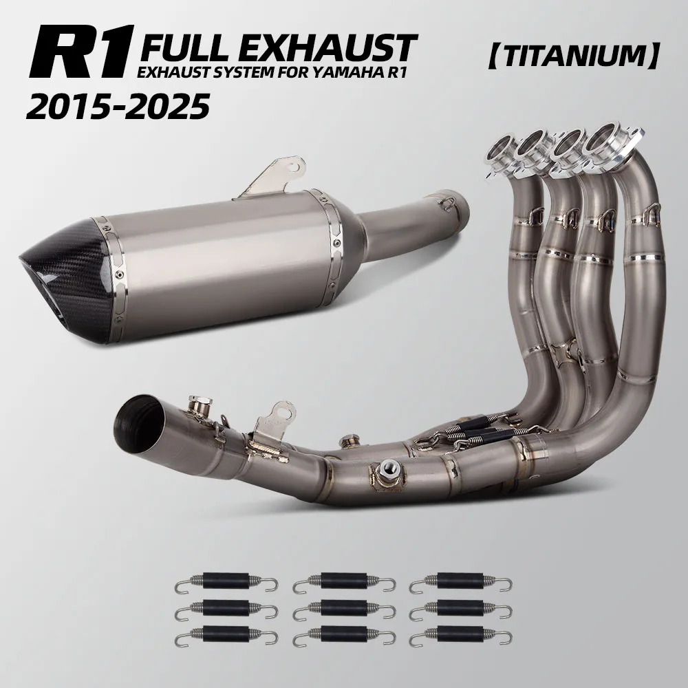 For Yamaha R1 2015-2025 years Motorcycle Exhaust Full Titanium System ...