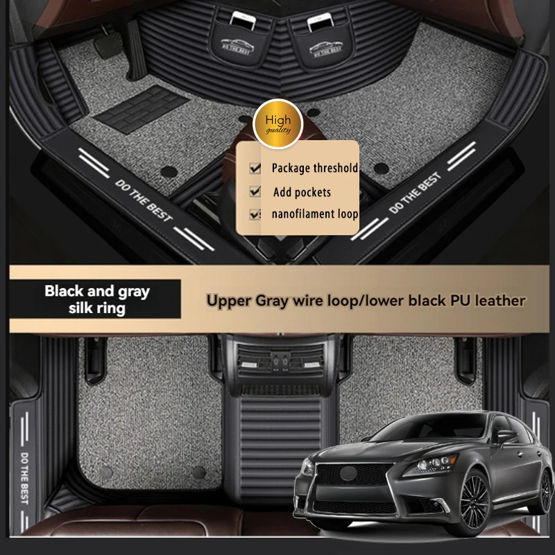 7D-Custom-Double-layer-Leather-Car-Floor-Mats-For-Seat-Arona-Leon-Ateca ...