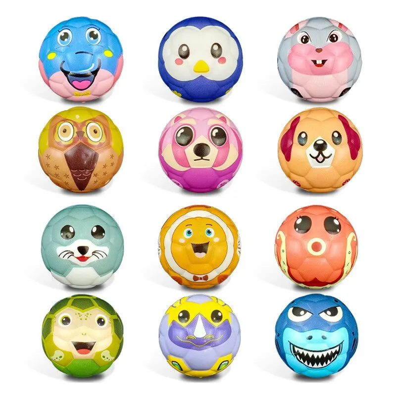 6pcs-Solid-Sponge-Soft-Ball-Children-Animal-Football-Football-Toys ...