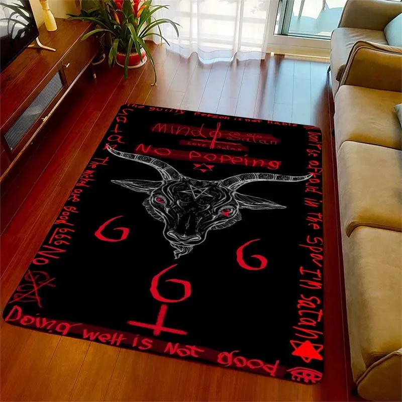 Satan-Pattern-Carpet-for-Living-Room-Rugs-Bedroom-Mat-Kitchen-Carpet ...