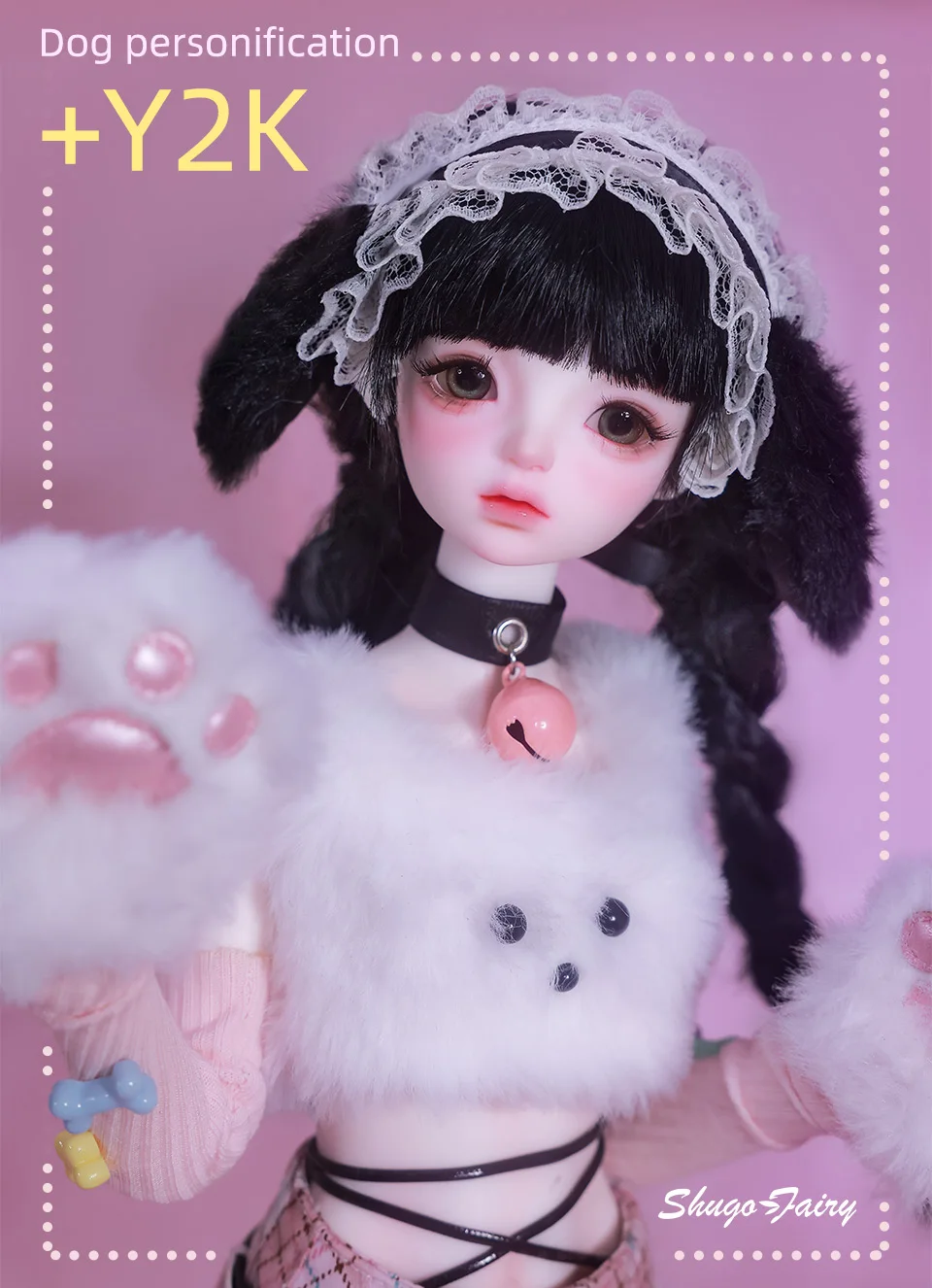 ShugaFairy Alice 1/4 Bjd Dolls Cute Paw Gloves Fashion Y2K Style Lovely Girl Jelly Color Dog ...