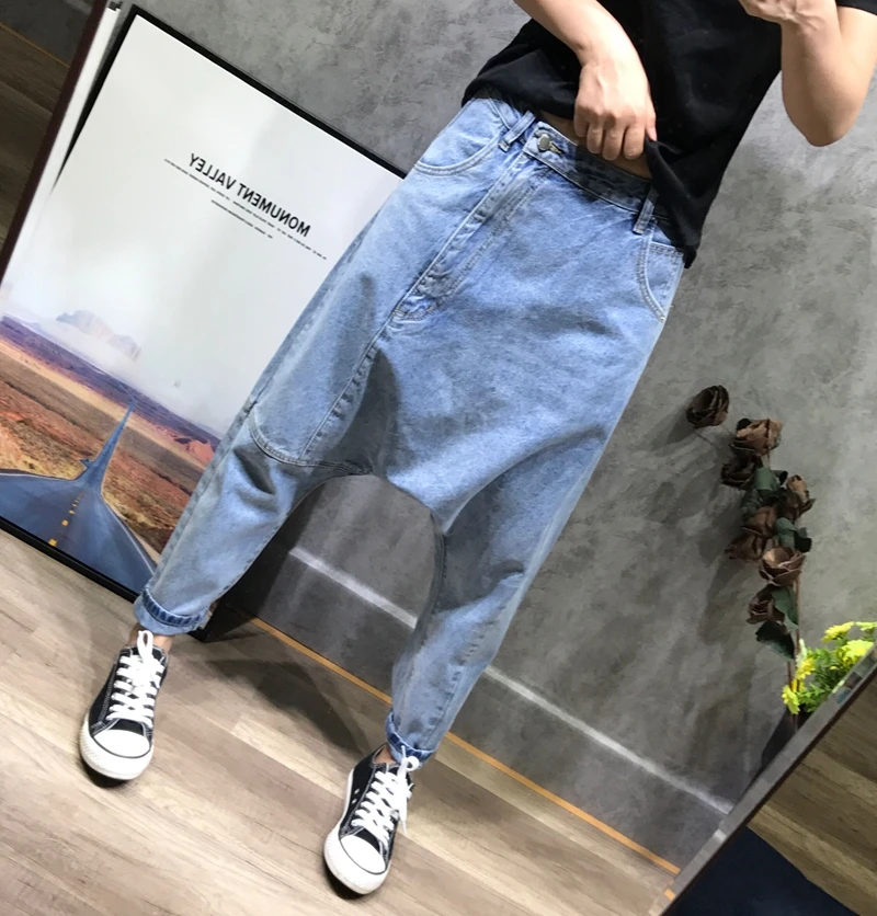 Thin-Cowboy-Cross-pants-High-Waist-Hip-Hop-Street-Cross-pants ...