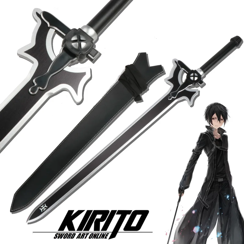 Sword Art Online Kirito Wooden Swords Elucidator Dark Repulsor Kirigaya ...