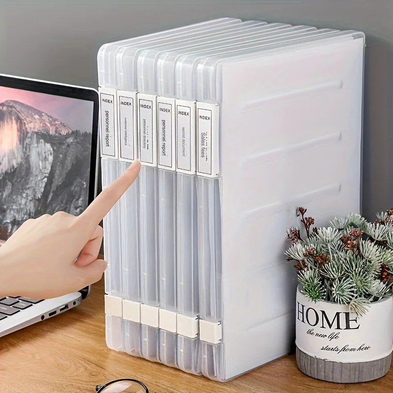 2pcs-Transparent-Desktop-Storage-A4-File-Storage-Box-Waterproof ...