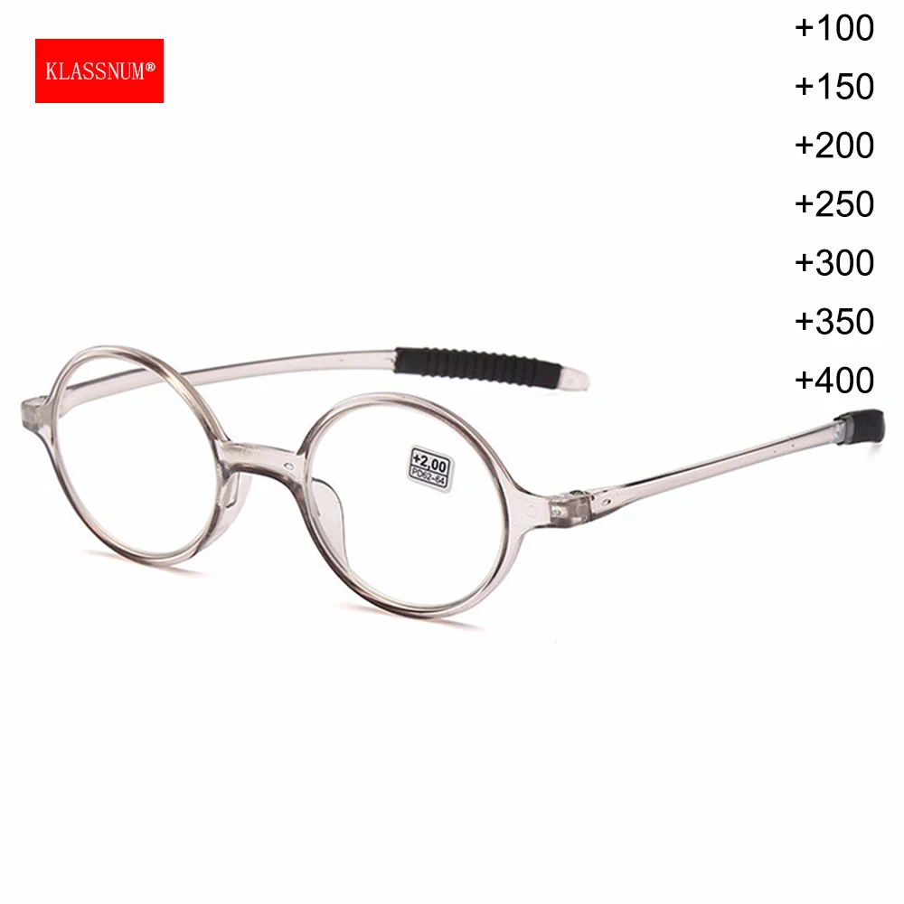 Round-Frame-Reading-Glasses-Men-Retro-Transparent-Women-Magnify-Lens ...