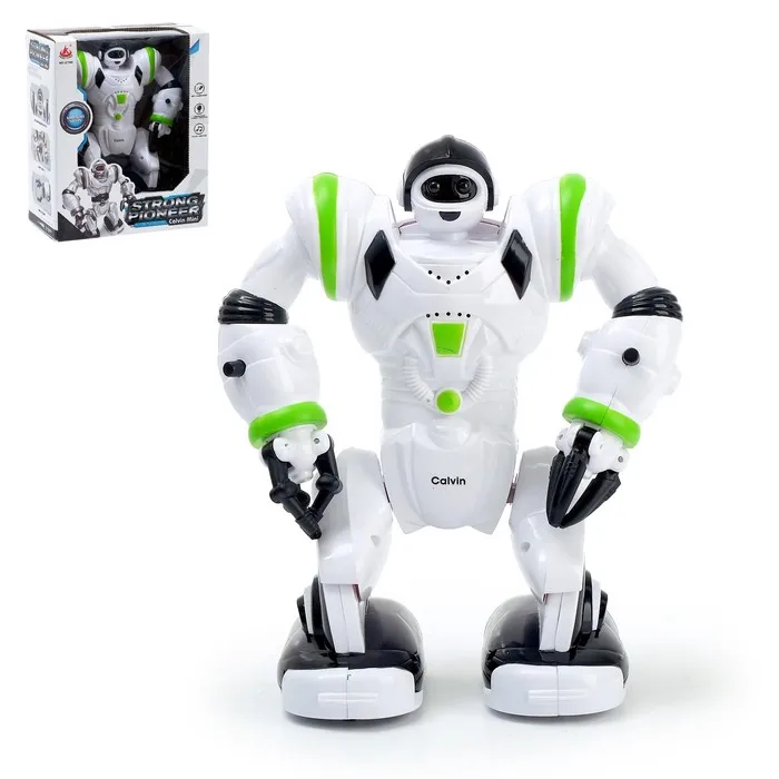 Kelvin robot walks light and sound effects battery powered, Robots and ...
