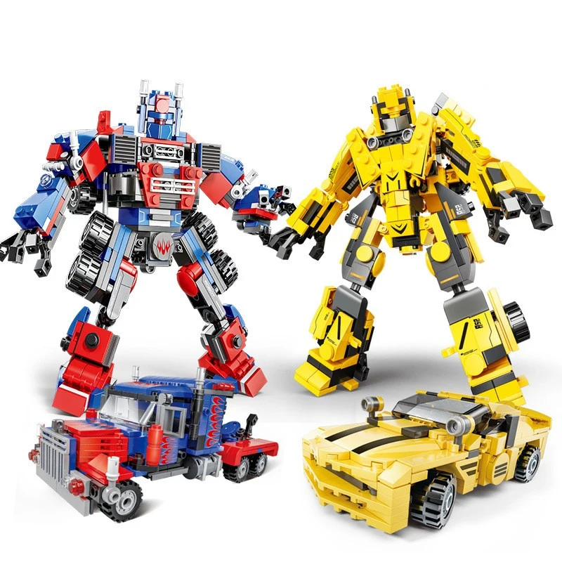 Autobots-Optimus-Warrior-Building-Blocks-Kit-Brick-Model-Kids-Toys-2IN1 ...