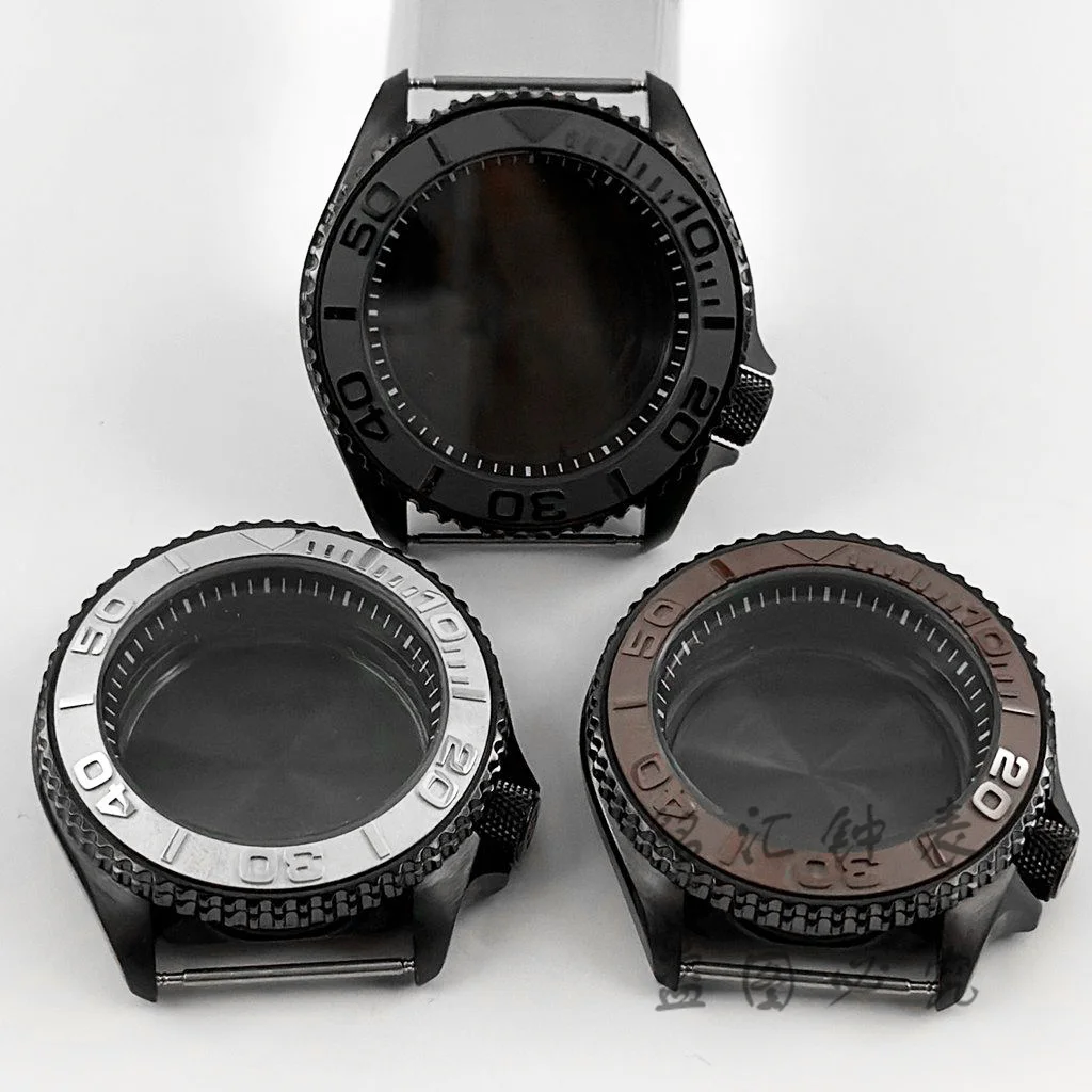 42MM-Sloping-Bezel-PVD-Black-Ring-007-Watch-Case-For-NH34-NH35-NH36 ...