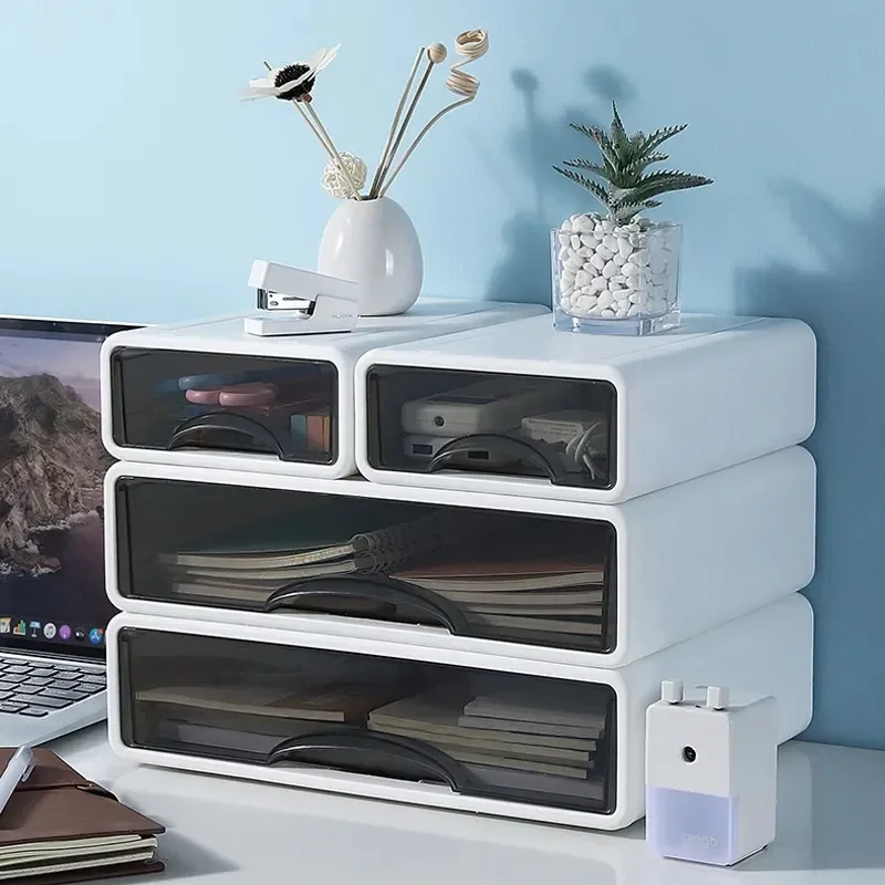 Large-drawer-style-desktop-storage-box-cosmetics-office-desk-dormitory ...