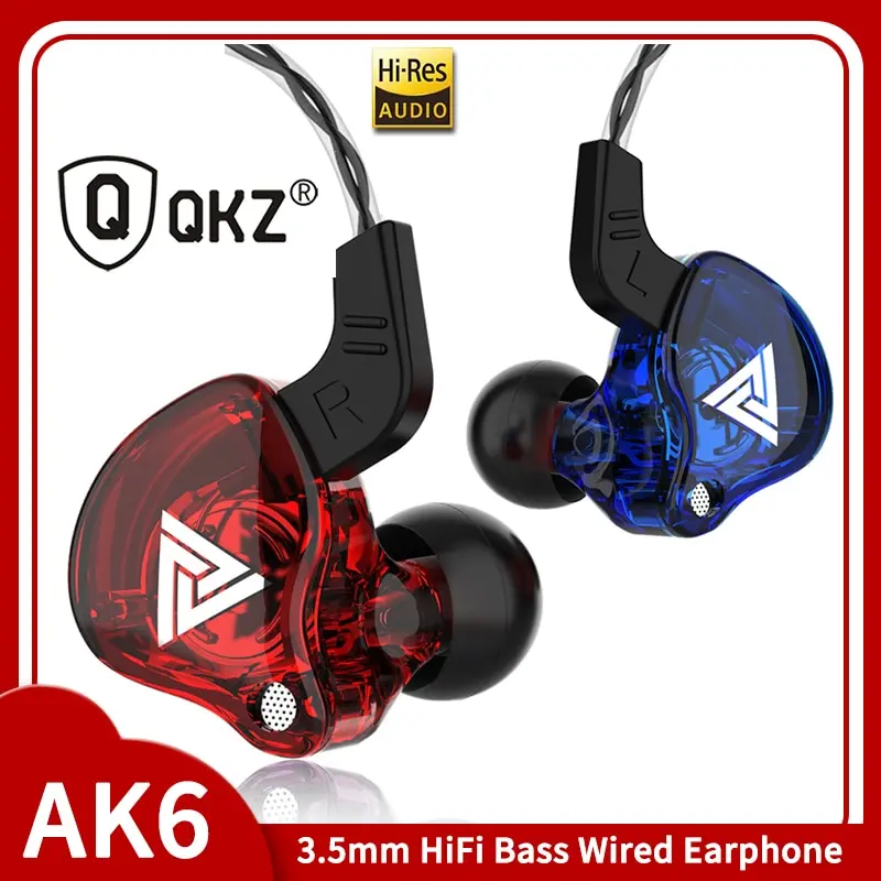 Original-QKZ-AK6-Copper-Driver-HiFi-Wired-Earphone-Sport-Running ...