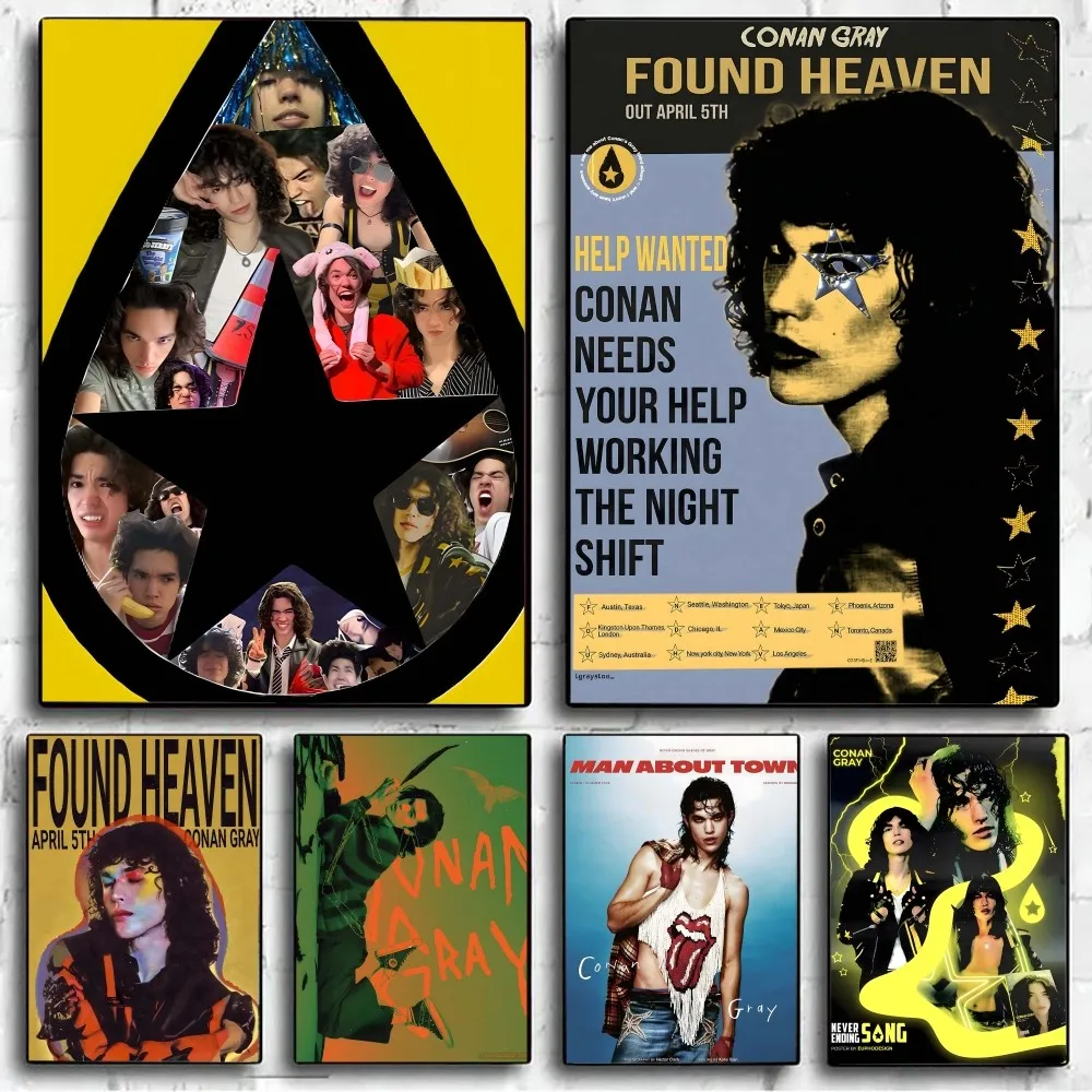 Singer-Conan-Gray-Found-Heaven-Poster-sin-marco-Kraft-Club-Bar-p-ster ...
