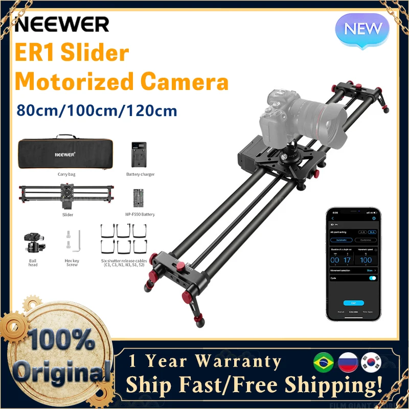 NEEWER-ER1-Motorized-Carbon-Fiber-Camera-Slider-Designed-for ...