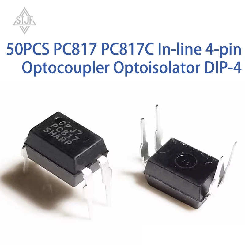 50PCS PC817 PC817C In-line 4-pin Optocoupler Optoisolator DIP-4 ...