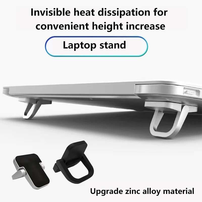 2Pcs-Laptop-Stand-Mini-Portable-Metal-Holder-Foldable-Nvisible-Laptop ...