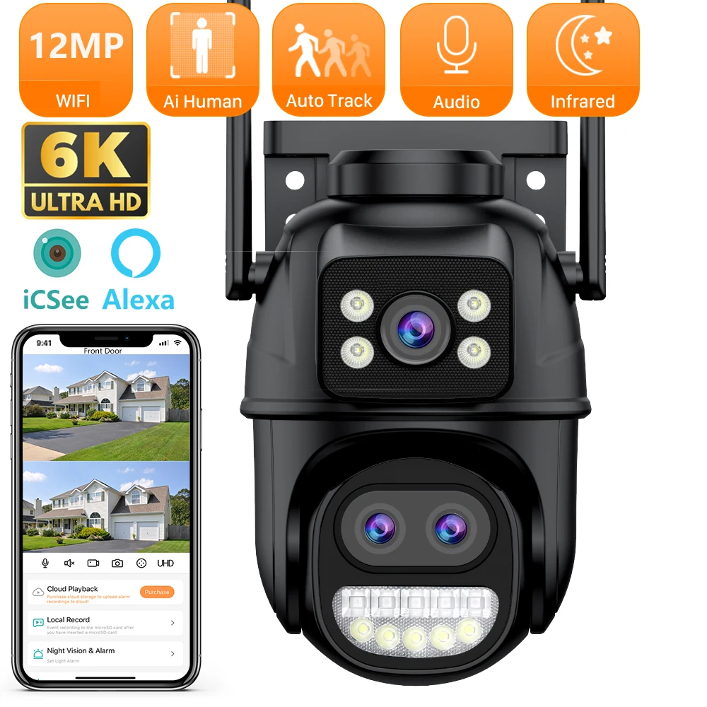 12MP-6K-PTZ-Wifi-Camera-Three-Lens-Dual-Screen-8MP-HD-Wireless-Outdoor ...
