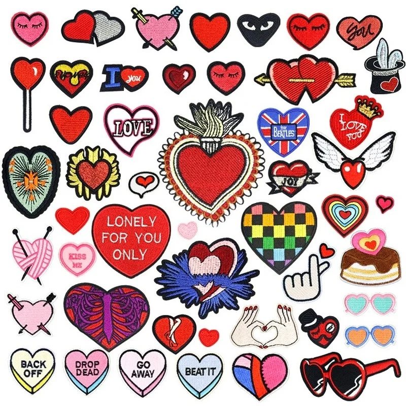 Clothing Decoration Accessory | Heart Patches Clothes | Luxury Patches ...