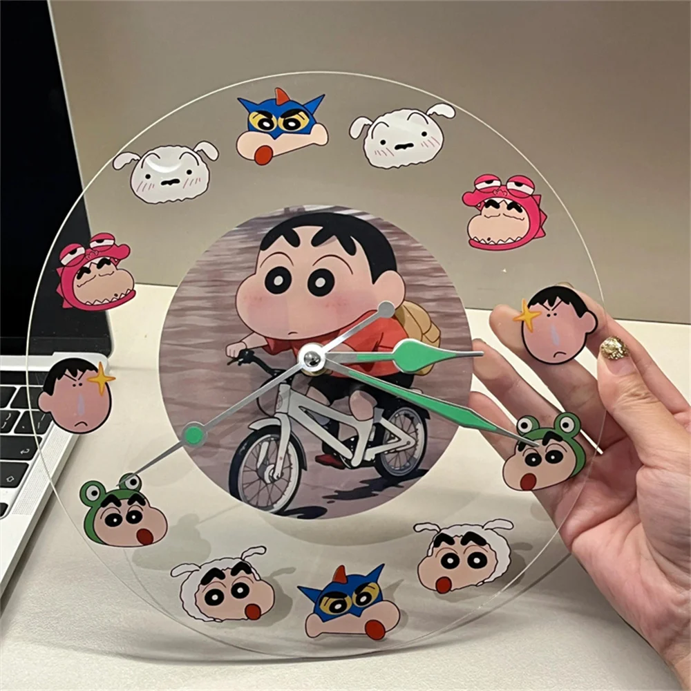 Kawaii-Anime-Crayon-Shin-Chan-Acrylic-Clock-Cute-Creative-Simple ...