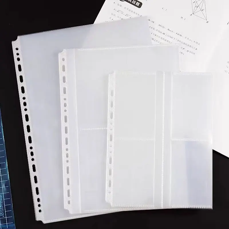20pcs-A4-B5-A5-Sheet-Protectors-Transparent-Plastic-Paper-Organizer ...