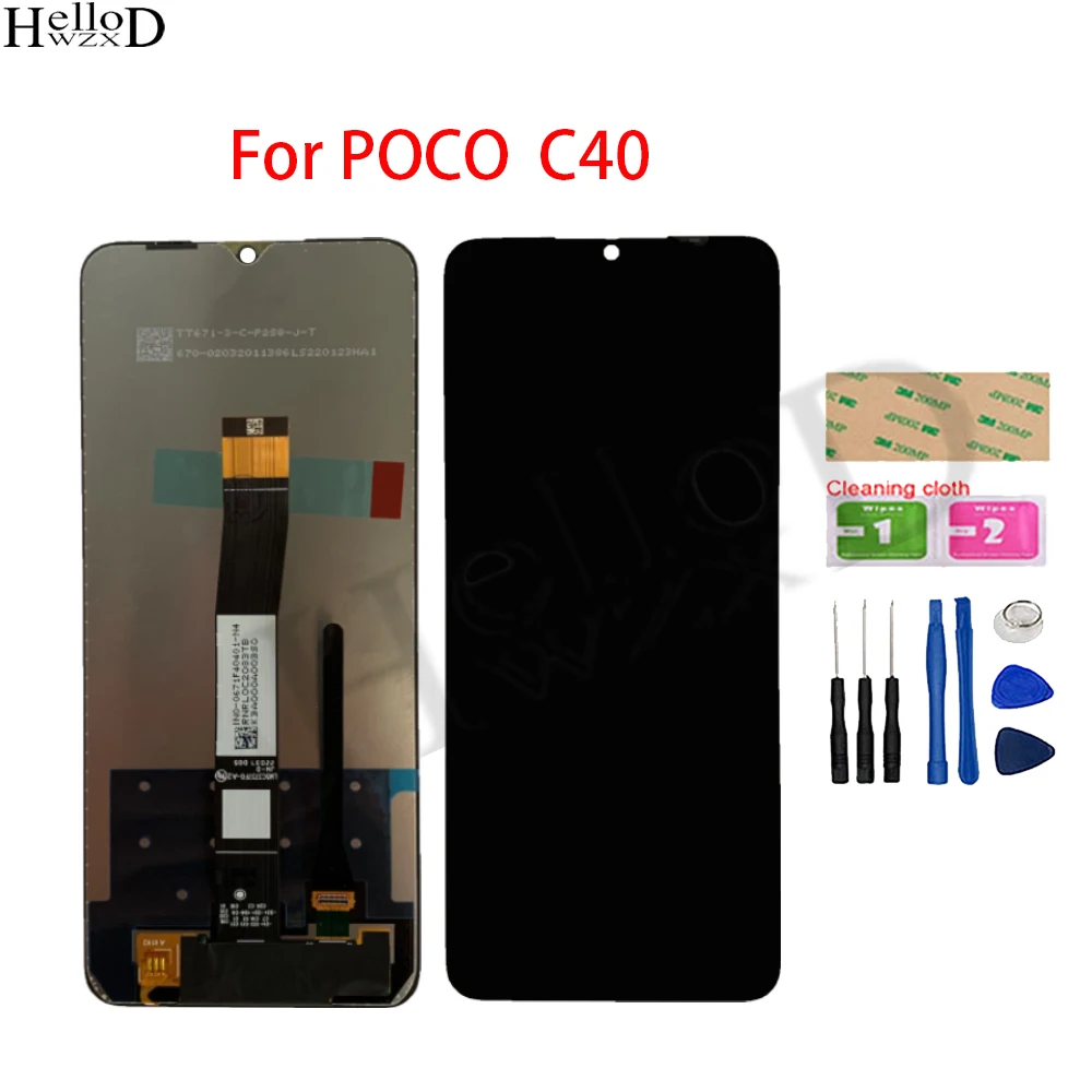 POCO C40 için LCD ekran Xiaomi POCO C40 ekran LCD dokunmatik ekran ...